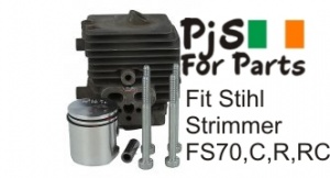 Stihl FS70 ,C, R, RC. cylinder kit - Pjs for parts